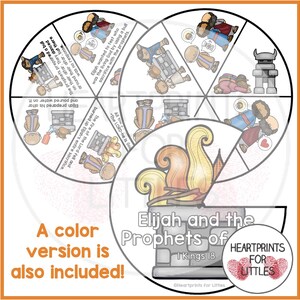 Elijah and the Prophets of Baal Story Wheel: Sunday School Craft ...