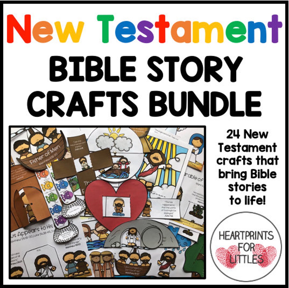 New Testament Bible Story Crafts Bundle 24 Bible Crafts for - Etsy