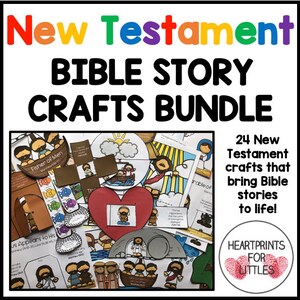 New Testament Bible Story Crafts Bundle 24 Bible Crafts for - Etsy