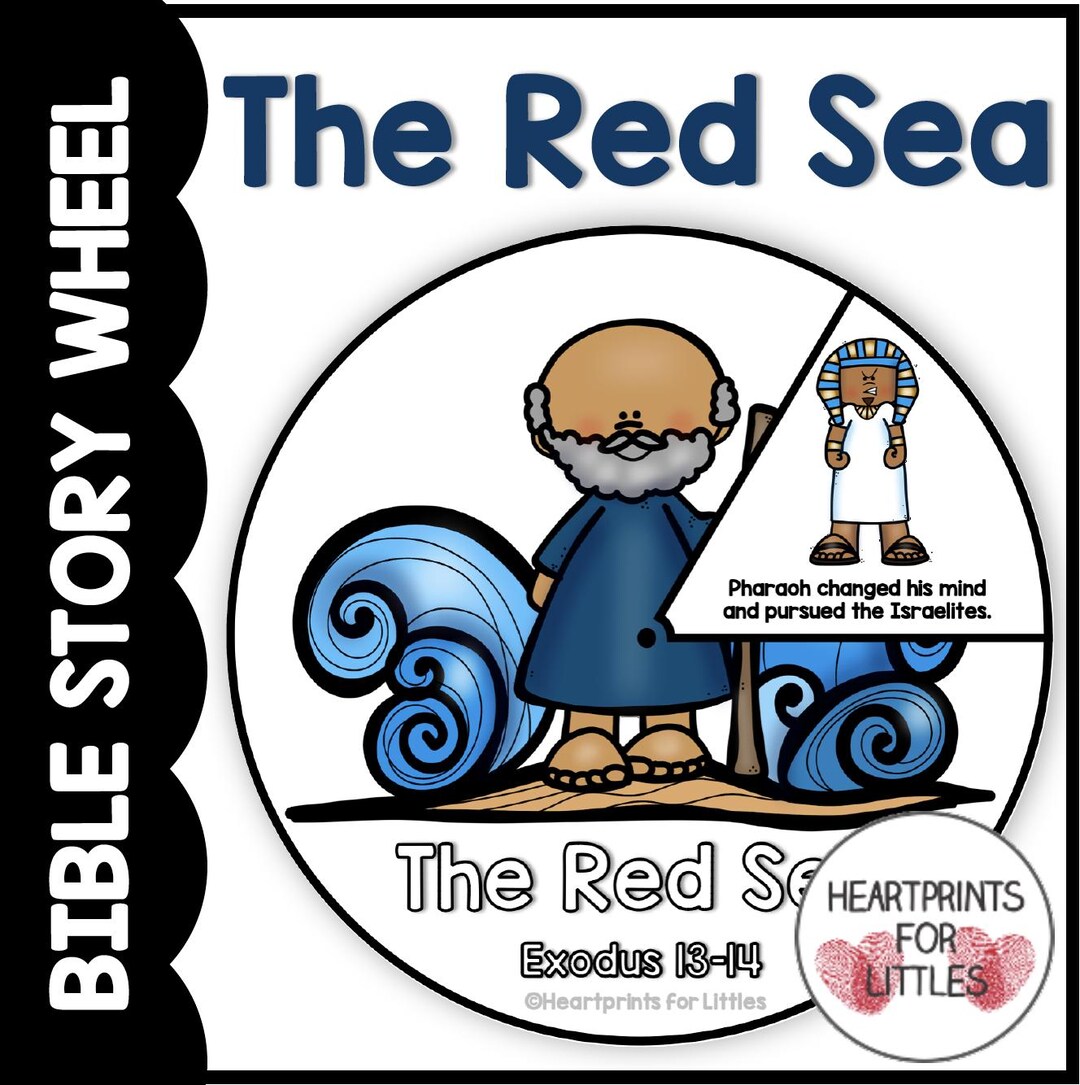 Moses and the Red Sea Bible Story Wheel, Bible Craft, Sunday School ...