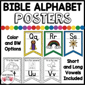 Bible ABC Posters, Christian Classroom Decor (digital Download) - Etsy