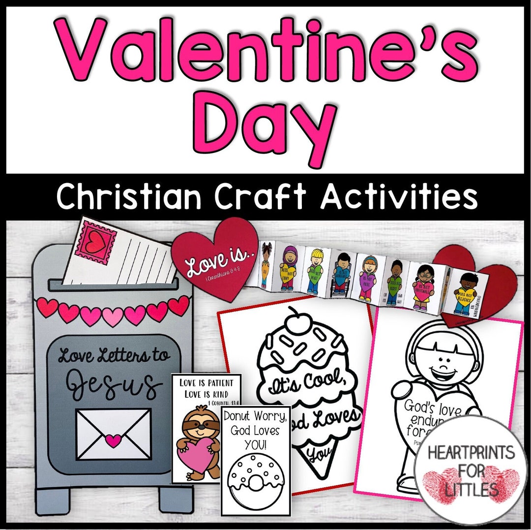 Christian Valentine's Day Crafts, Cards, Coloring Pages, Writing ...