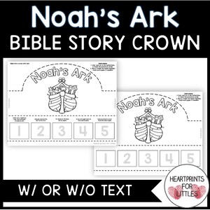 Noah's Ark Bible Story Crown, Bible Headband, Bible Craft, Christian ...