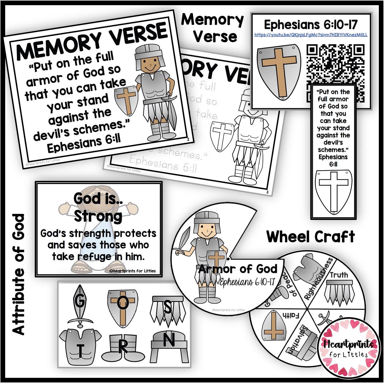 Armor of God 6-day Bible Lesson, Homeschool Activities, Sunday School ...