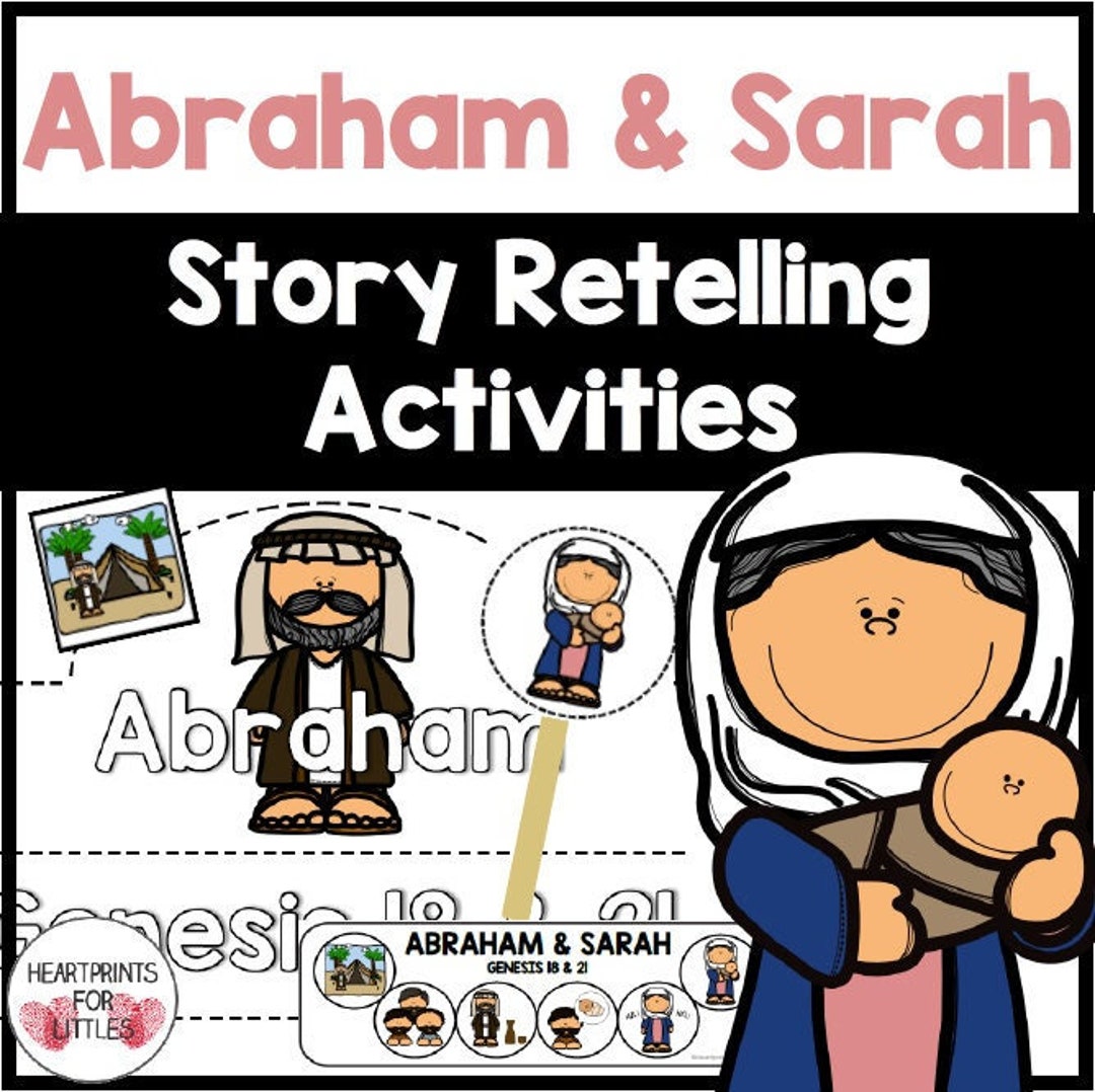 Abraham and Sarah Bible Story Retelling Activities for Kids, Homeschool ...
