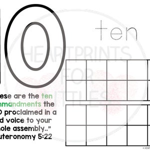 Bible Number Mats, Playdough Mats, Dot Marker Mats, Preschool Math ...