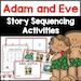 Adam and Eve Bible Story Sequencing Activities (digital Download) - Etsy