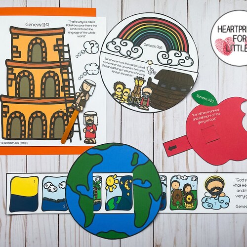 Old Testament Bible Story Crafts-set 1 Bible Crafts - Etsy