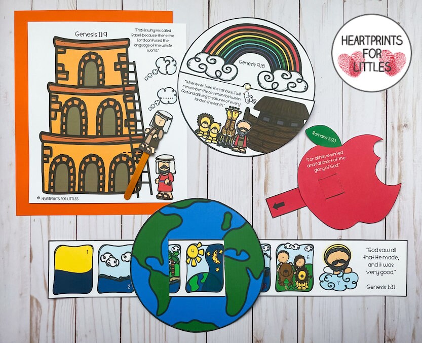 Old Testament Bible Story Crafts-set 1 Bible Crafts - Etsy