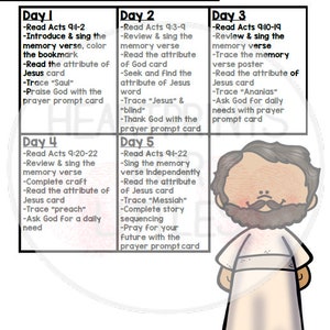 Saul's Conversion Bible Lesson, Acts 9, Homeschool & Sunday School ...