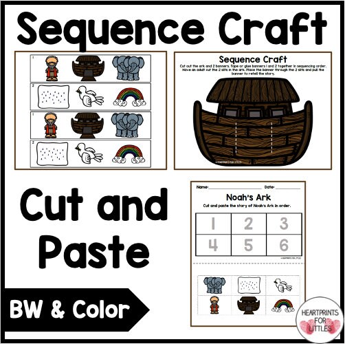 Noah's Ark Bible Story Sequencing Activities for Kids - Etsy
