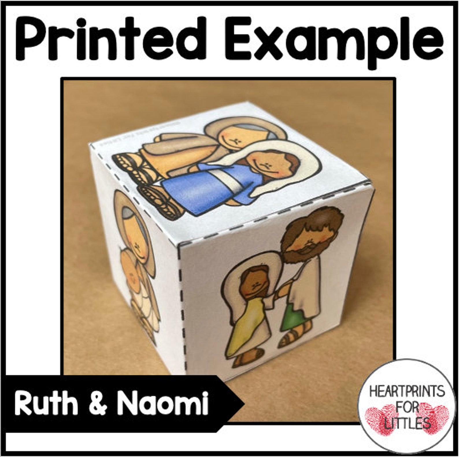 Ruth and Naomi Bible Story Cube, Bible Game, Sunday School Craft ...