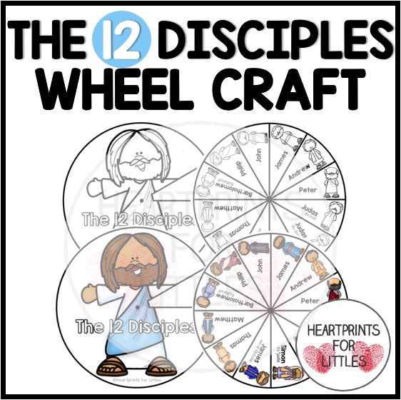 12 Disciples Wheel Craft, Bible Activity (digital Download) - Etsy