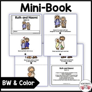 Ruth and Naomi Bible Story Sequencing Activities (digital Download) - Etsy