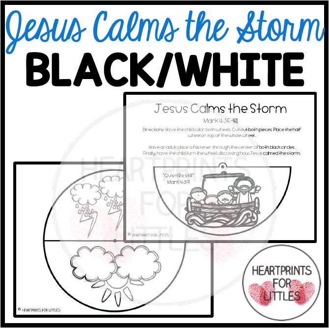 Jesus Calms the Storm Bible Craft for Kids Sunday School - Etsy UK