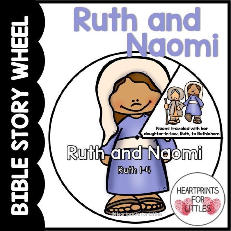 Ruth and Naomi Bible Story Wheel, Bible Story Craft, Sunday School ...