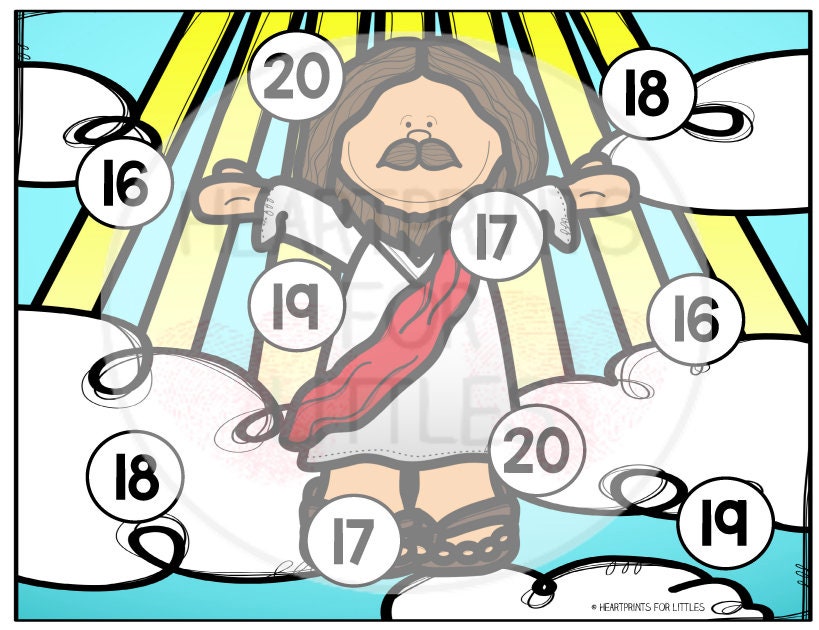 Bible Number Roll and Cover Preschool Math Homeschool - Etsy