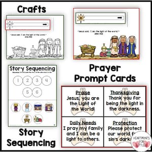 Christmas Bible Lesson Bundle, the Nativity, Bible Activities and ...