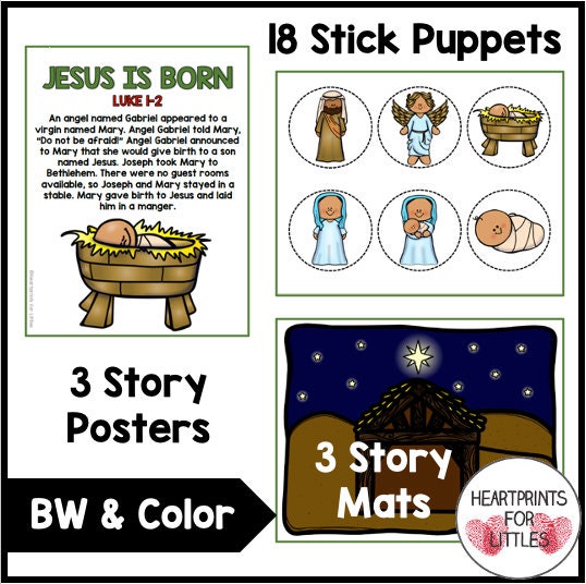 Christmas Bible Story Retelling Activities Bundle Homeschool - Etsy
