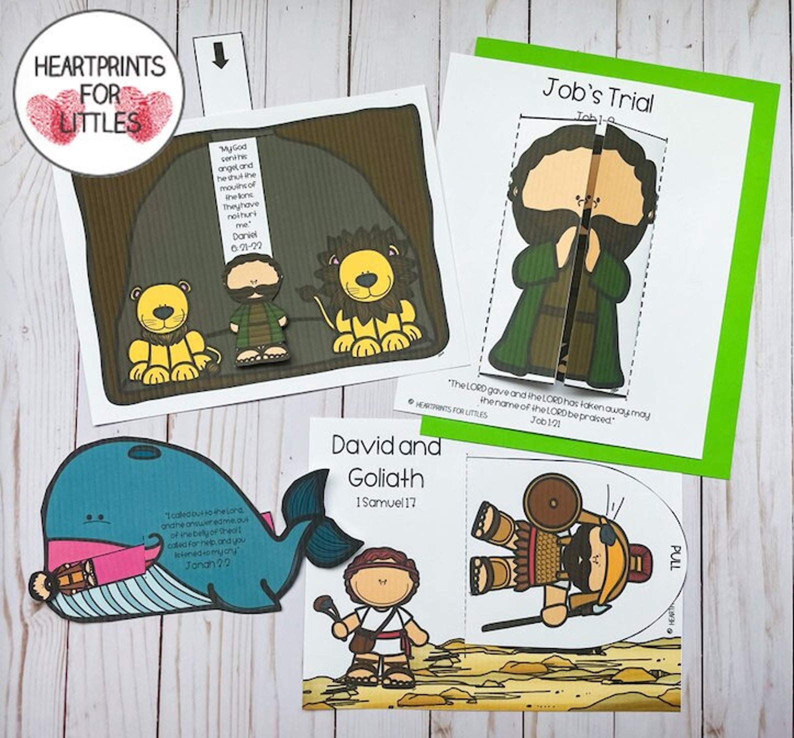 Old Testament Bible Story Crafts-set 4 Bible Crafts - Etsy