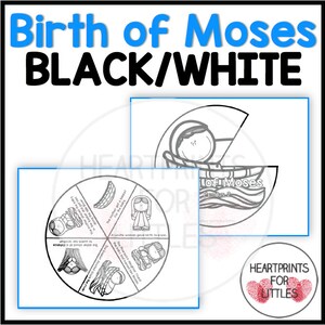 Birth of Moses Bible Story Wheel Bible Story Craft Sunday - Etsy