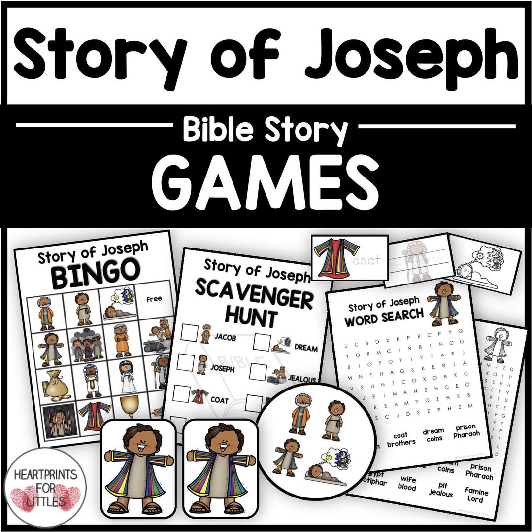 The Story of Joseph Bible Story Games, Bible Games, Sunday School Games ...