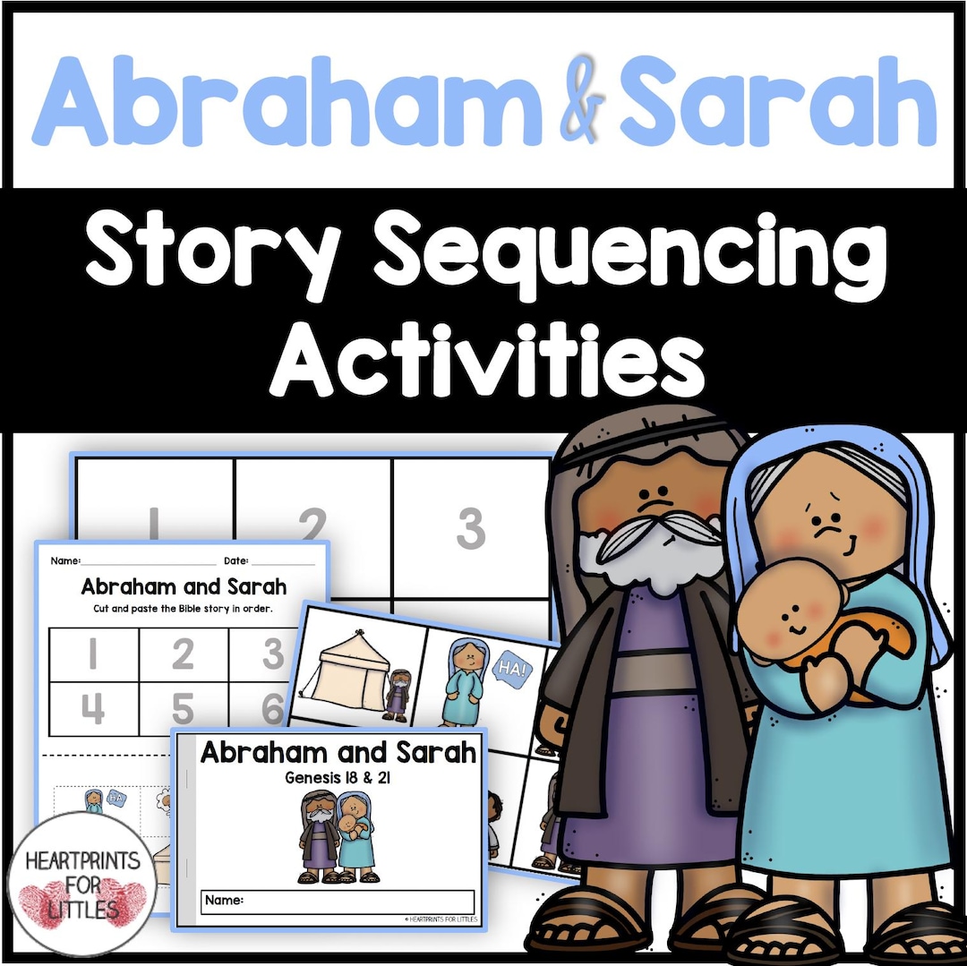 Abraham and Sarah Bible Story Sequencing Activities (digital Download ...