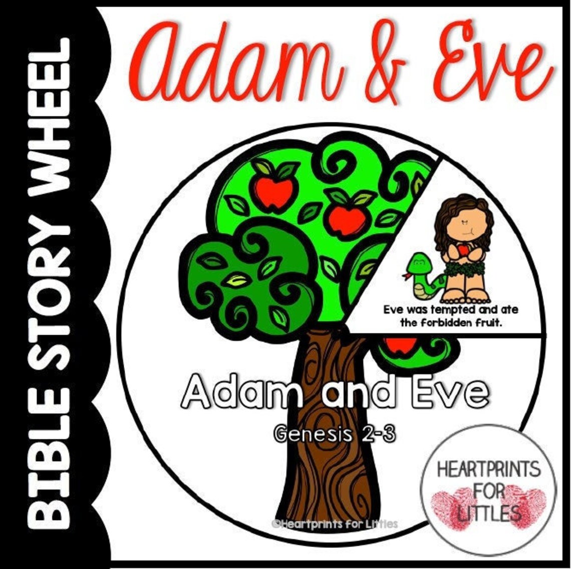 Adam and Eve Bible Story Wheel Garden of Eden Bible Story - Etsy