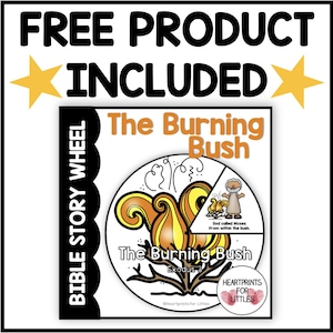 Moses and the Burning Bush Bible Story Bundle, 5-day Bible Lesson ...