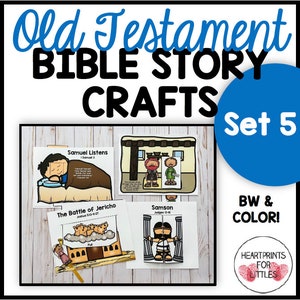 Old Testament Bible Story Crafts Bundle, 24 Crafts (digital Download ...