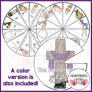 Easter Bible Story Wheel, Easter Bible Story Craft, the Easter Story ...