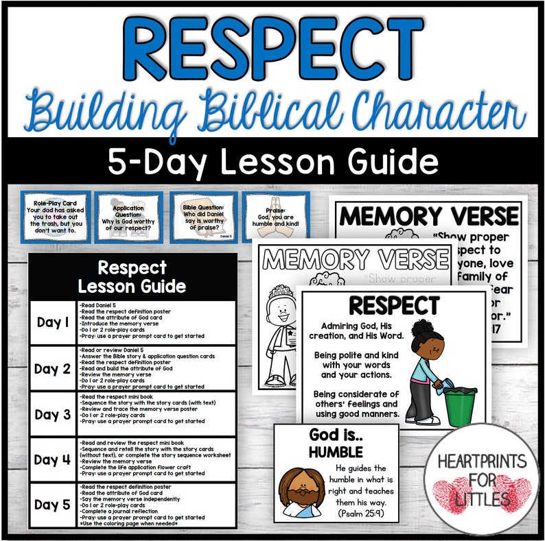 Respect Bible Lesson & Activities, Building Biblical Character ...
