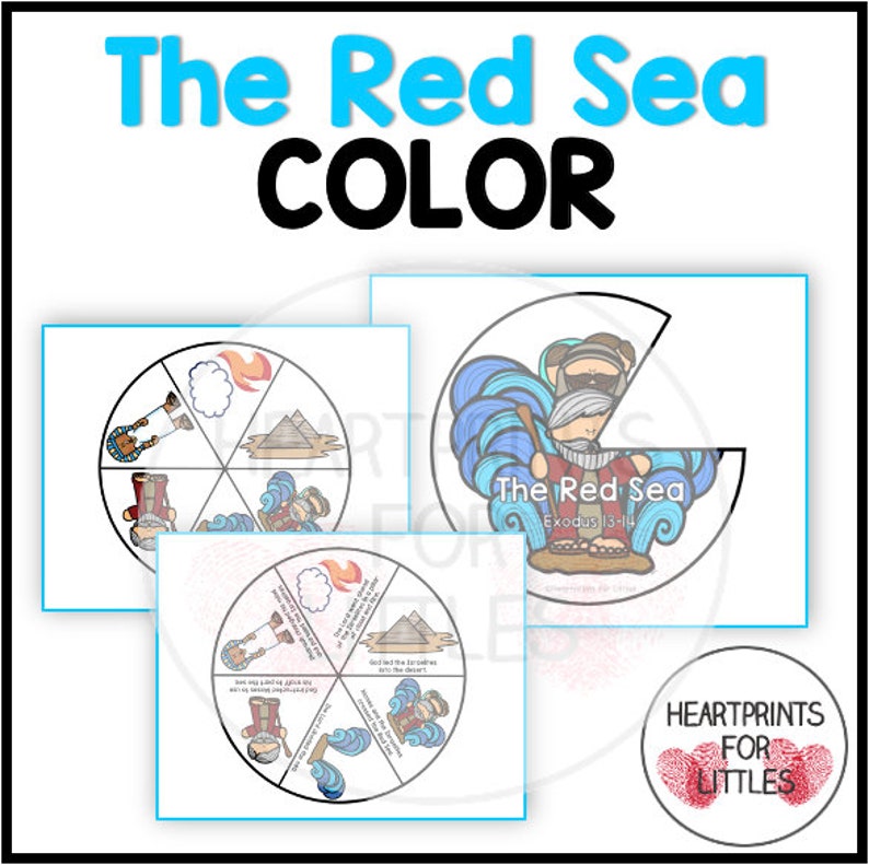 Moses and the Red Sea Bible Story Wheel, Bible Story Craft, Sunday ...