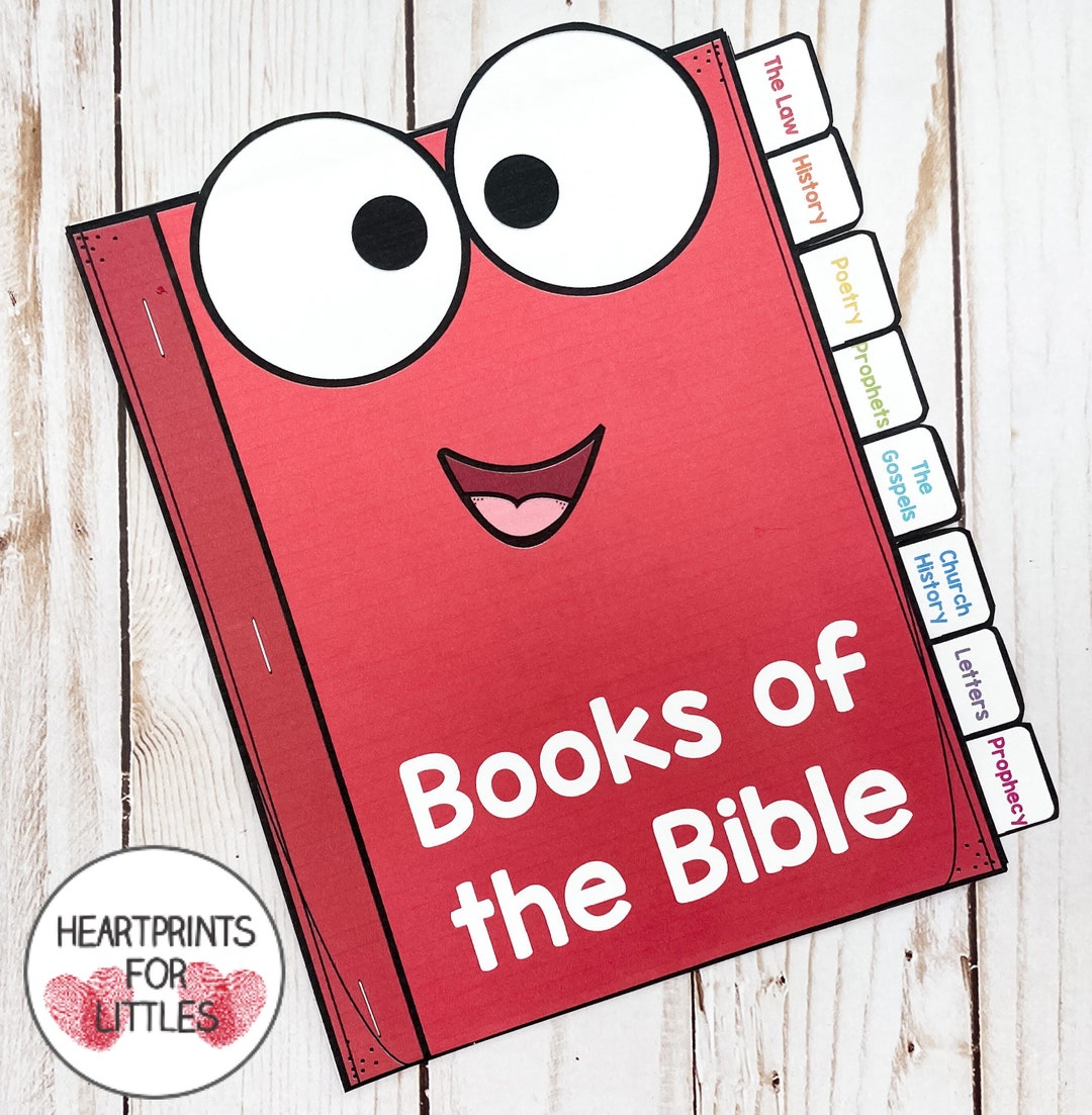 Books of the Bible Flip Book, Sunday School Christian Resource (digital ...