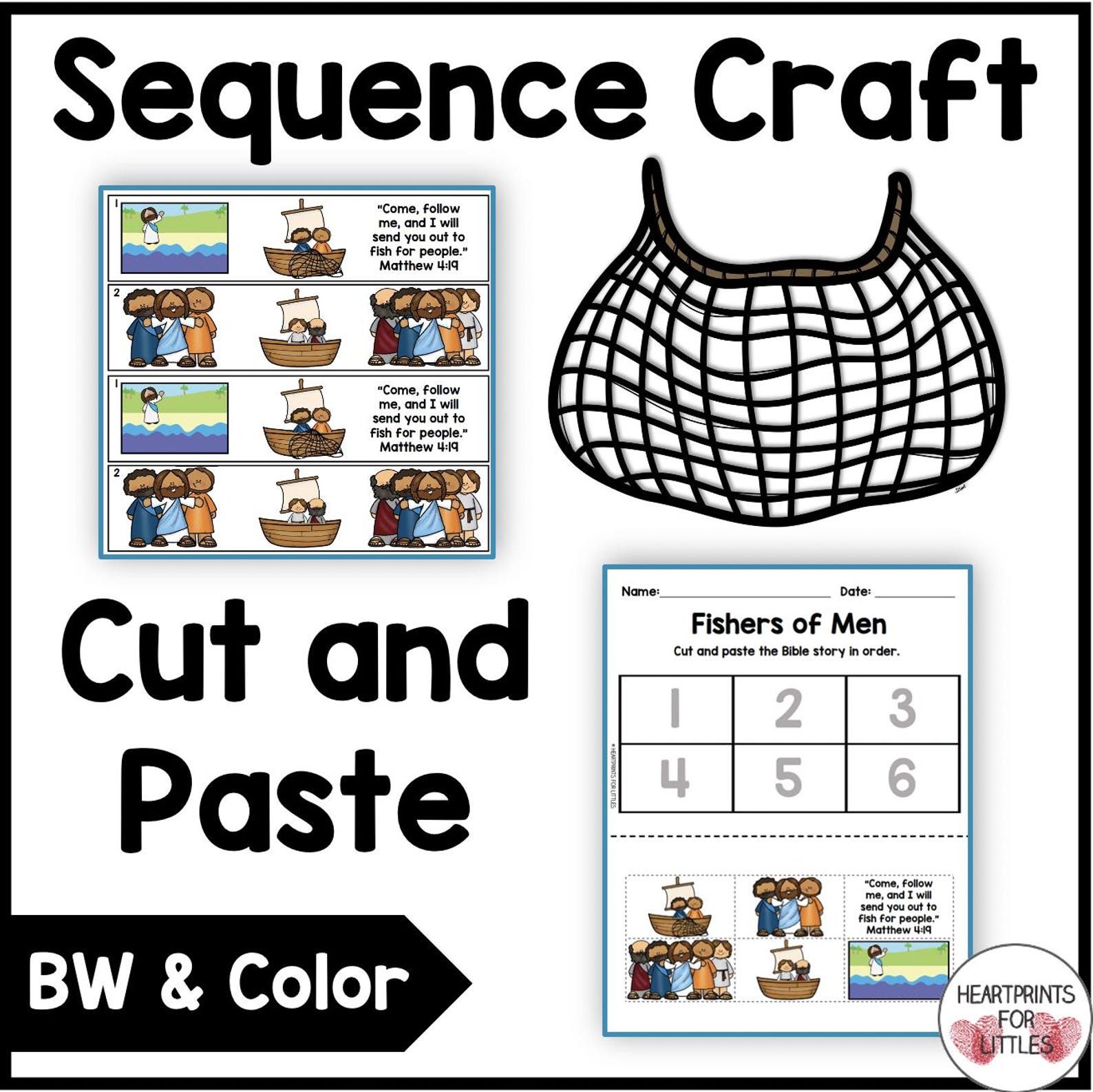 Fishers of Men Bible Story Sequencing Activities (digital Download) - Etsy