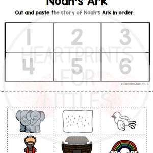 Bible Story Sequencing Worksheets, Cut and Paste Worksheets, 37 Bible ...