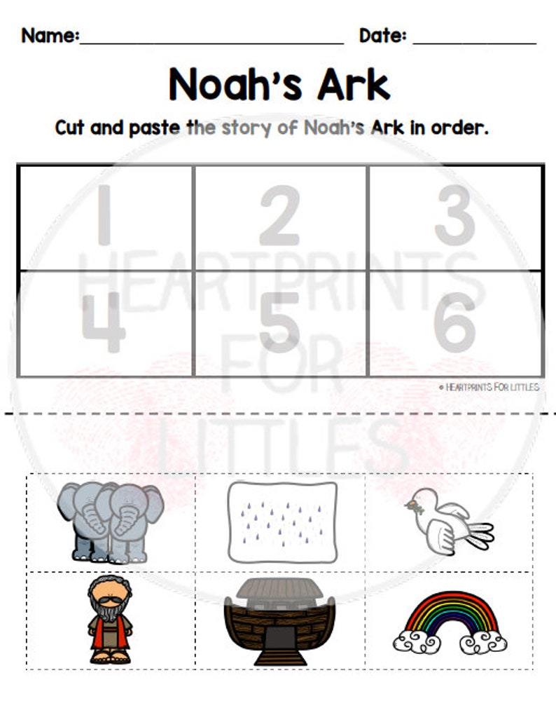 Bible Story Sequencing Worksheets, Old & New Testament (digital ...