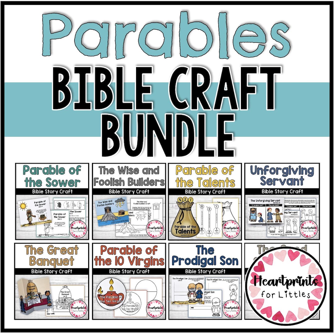 Parables of Jesus Craft Bundle, Sunday School Bible Crafts (digital ...