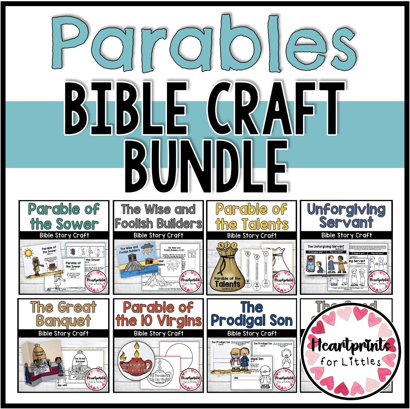 Parables of Jesus Craft Bundle, Sunday School Bible Crafts (digital ...