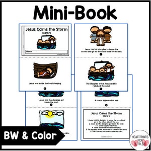 Jesus Calms the Storm Bible Story Sequencing Activities for Kids ...