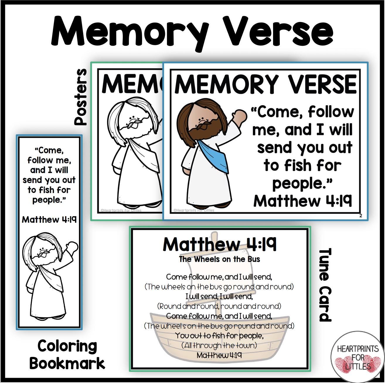 Fishers of Men Bible Lesson, Matthew 4, Homeschool & Sunday School ...