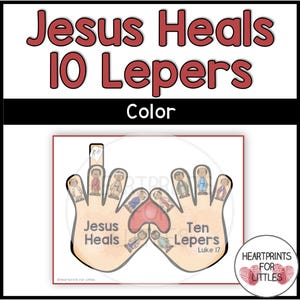Jesus Heals 10 Lepers Bible Craft, Sunday School Thanksgiving Craft ...