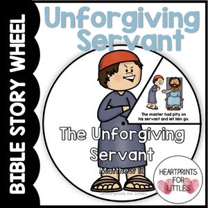 The Parable of the Unforgiving Servant Bible Story Wheel, Bible Craft ...