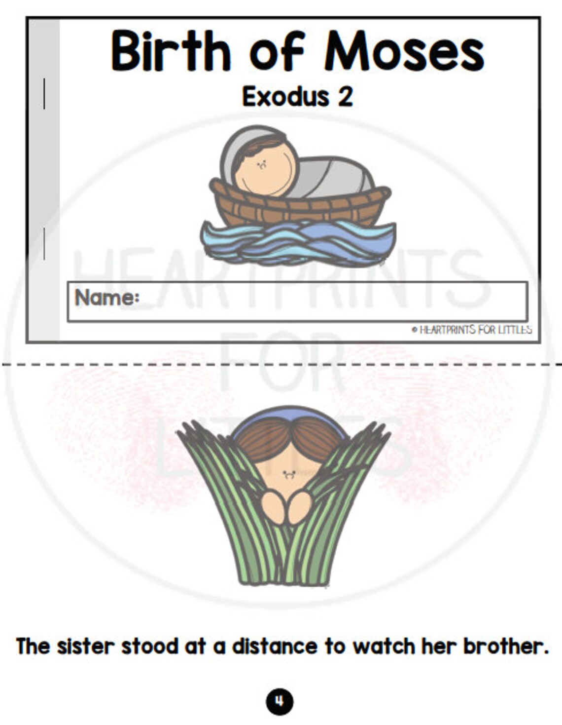 Moses Mini Books 5 Mini Readers Bible Stories for Kids - Etsy UK