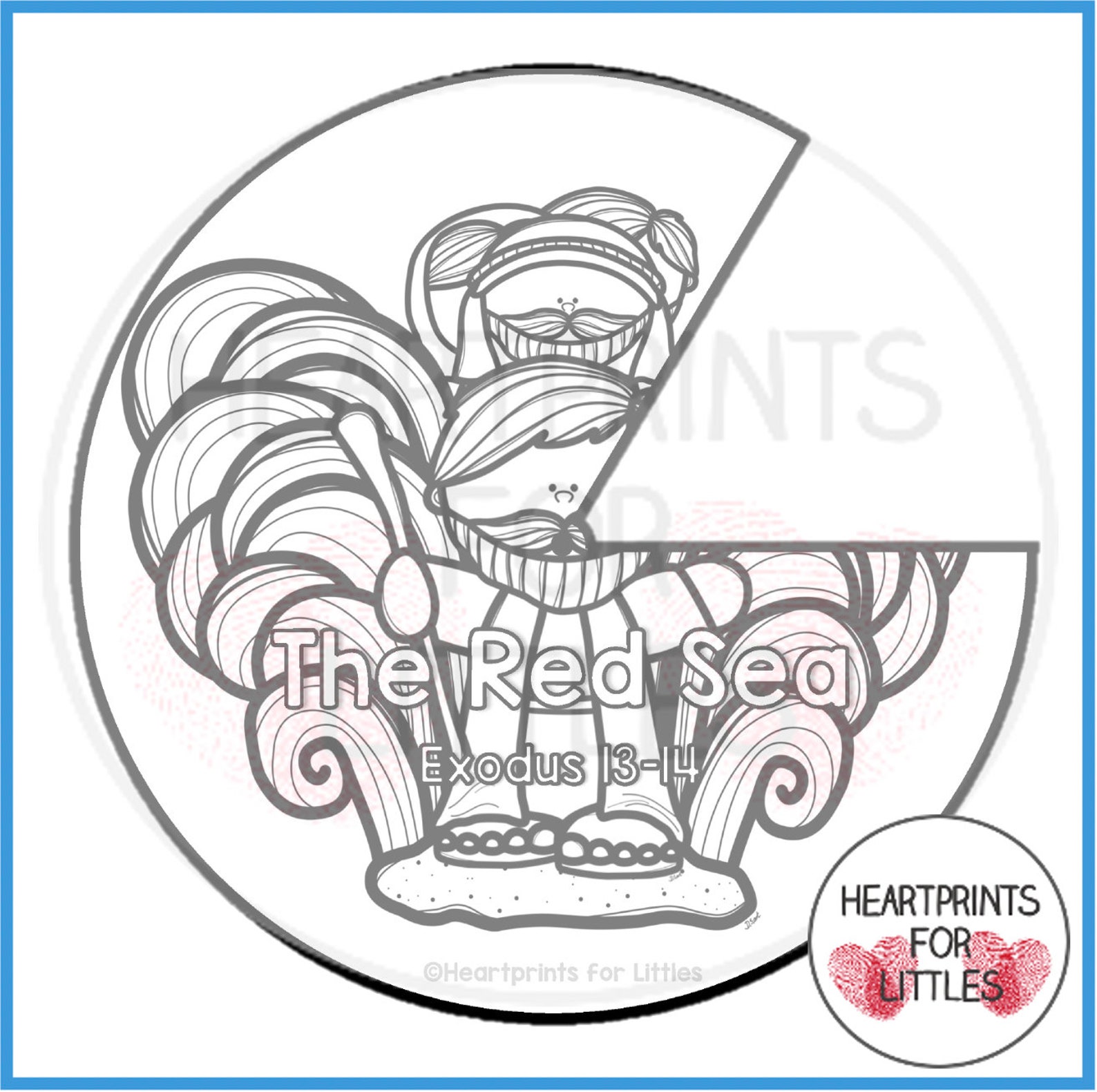 Moses and the Red Sea Bible Story Wheel, Bible Craft, Sunday School ...