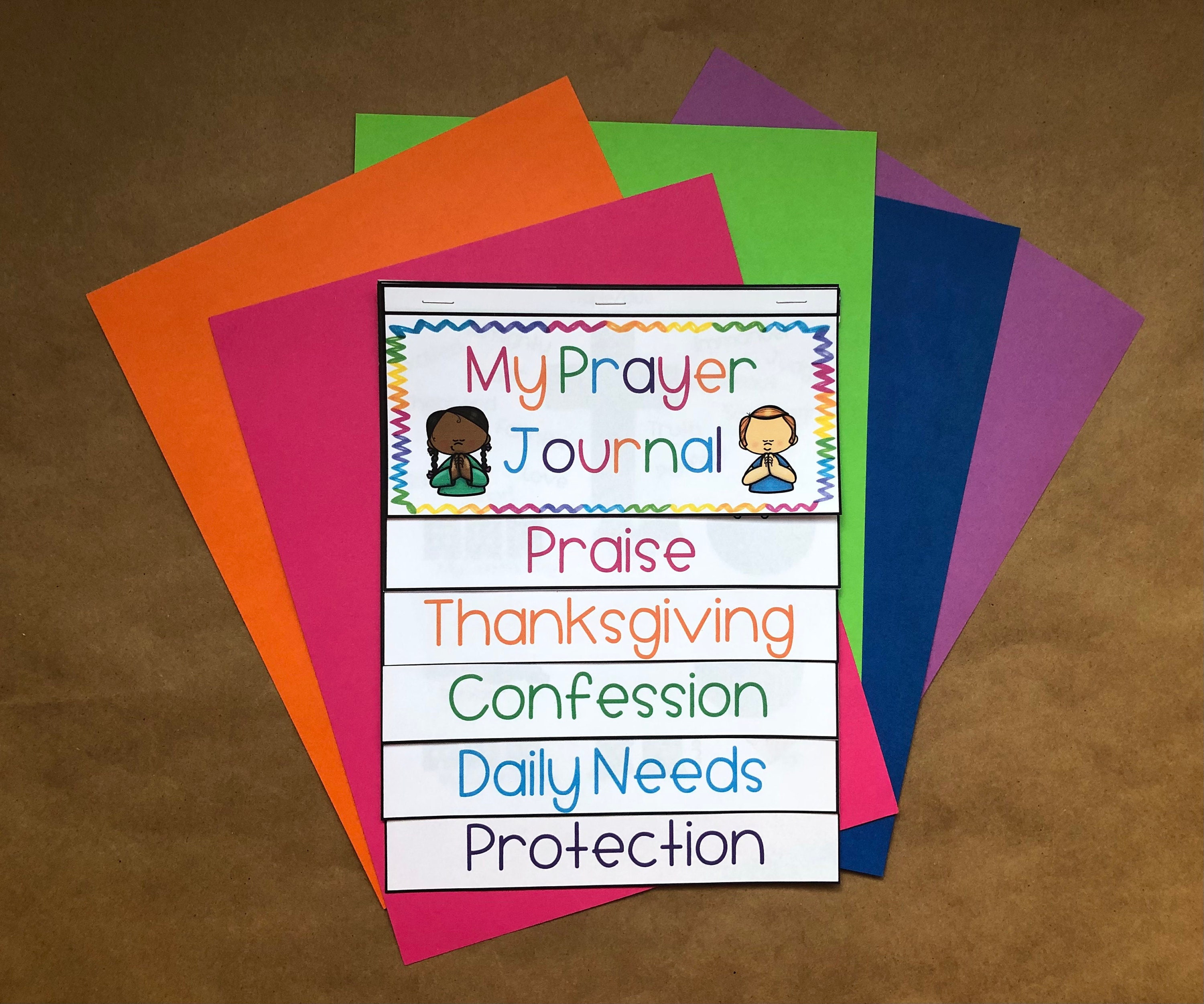 Prayer Journal Flip Book for Primary, Homeschool Printable, Sunday ...
