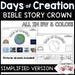 7 Days of Creation Bible Story Crown, Bible Headband, Sunday School ...