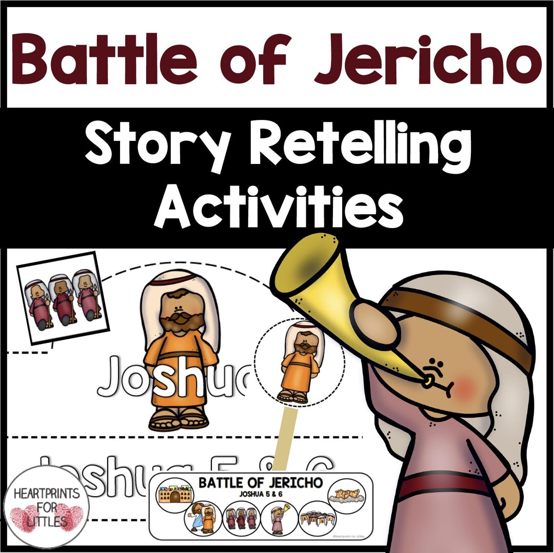 Joshua and the Battle of Jericho Bible Story Retelling Activities ...