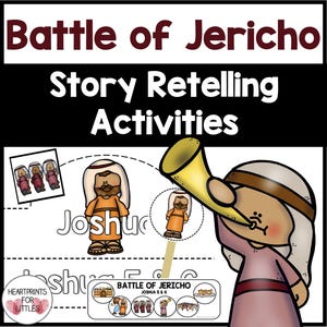 Joshua and the Battle of Jericho Bible Story Retelling Activities for ...