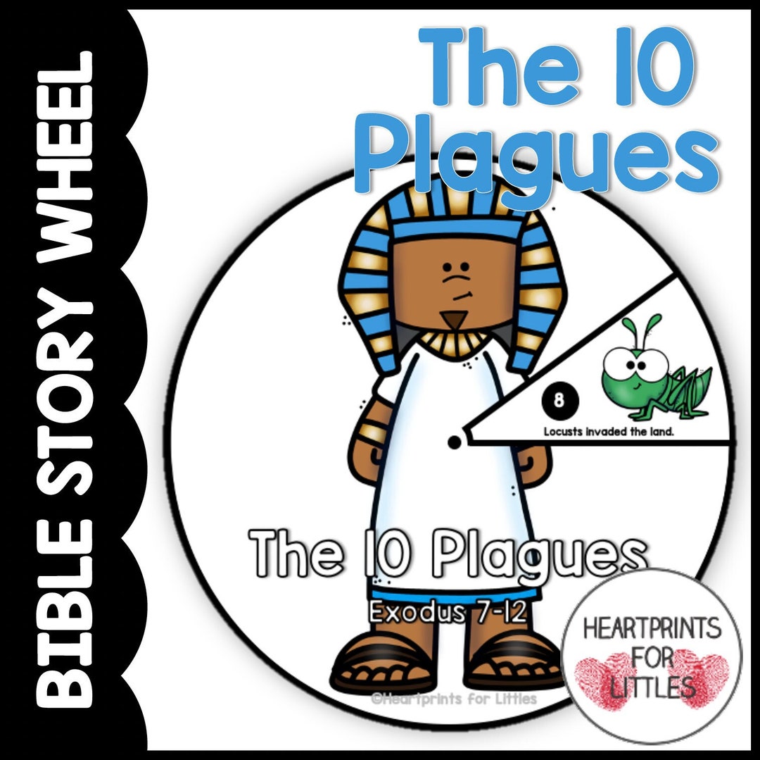 The 10 Plagues of Egypt Bible Story Wheel, Bible Craft, Sunday School ...